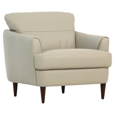 ACME Pyroden Sloped Arm Tufted Accent Chair in Black and Chrome ...