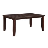 Acme Nabirye Dining Table with Wooden Top in Dark Oak - Walmart.com