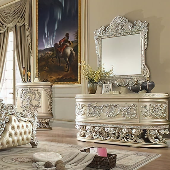 ACME Vatican Dresser, Champagne Silver Finish - Walmart.com