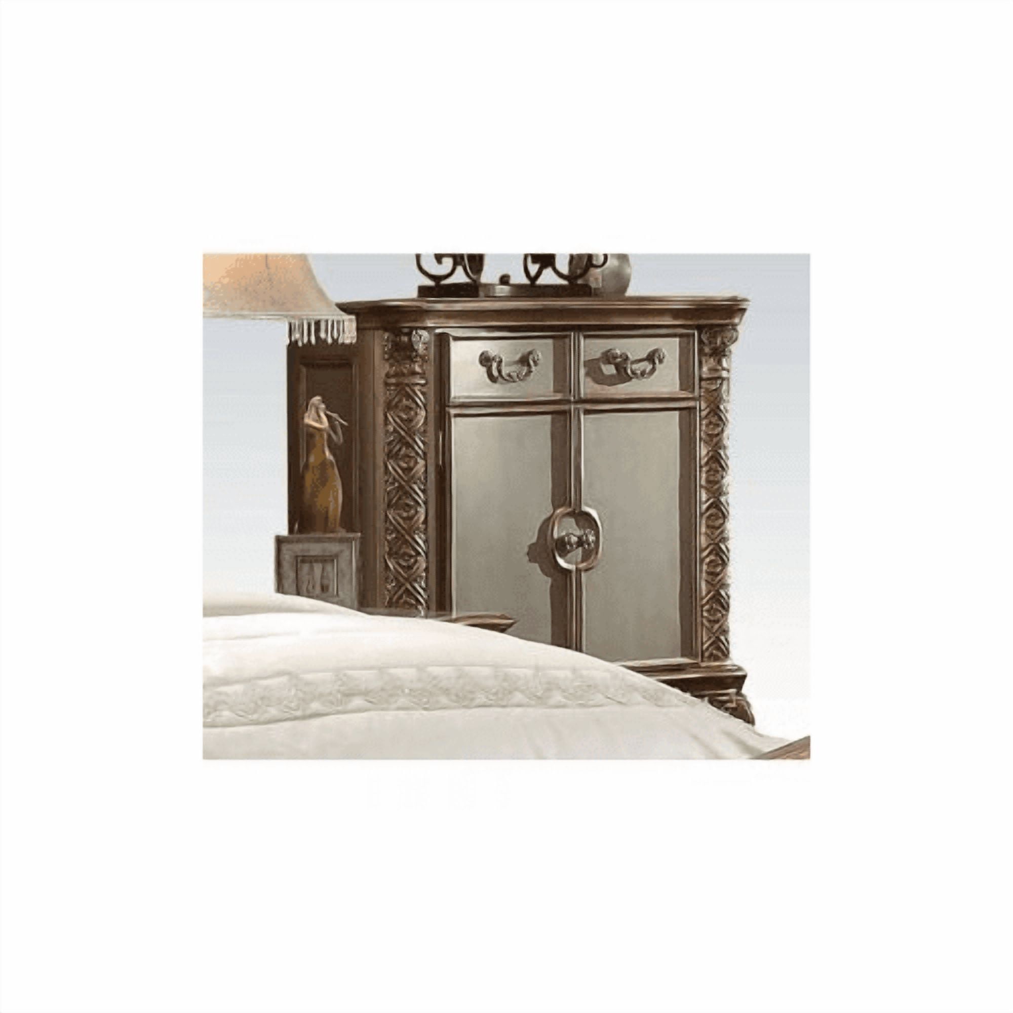 ACME Vendome Chest, Gold Patina & Bone - Walmart.com
