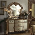 ACME Vendome Hand-Crafted Dresser, Gold Patina and Bone, Made of ...
