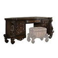 ACME Versailles 7-Drawer Wooden Vanity Desk in Cherry Oak - Walmart.com
