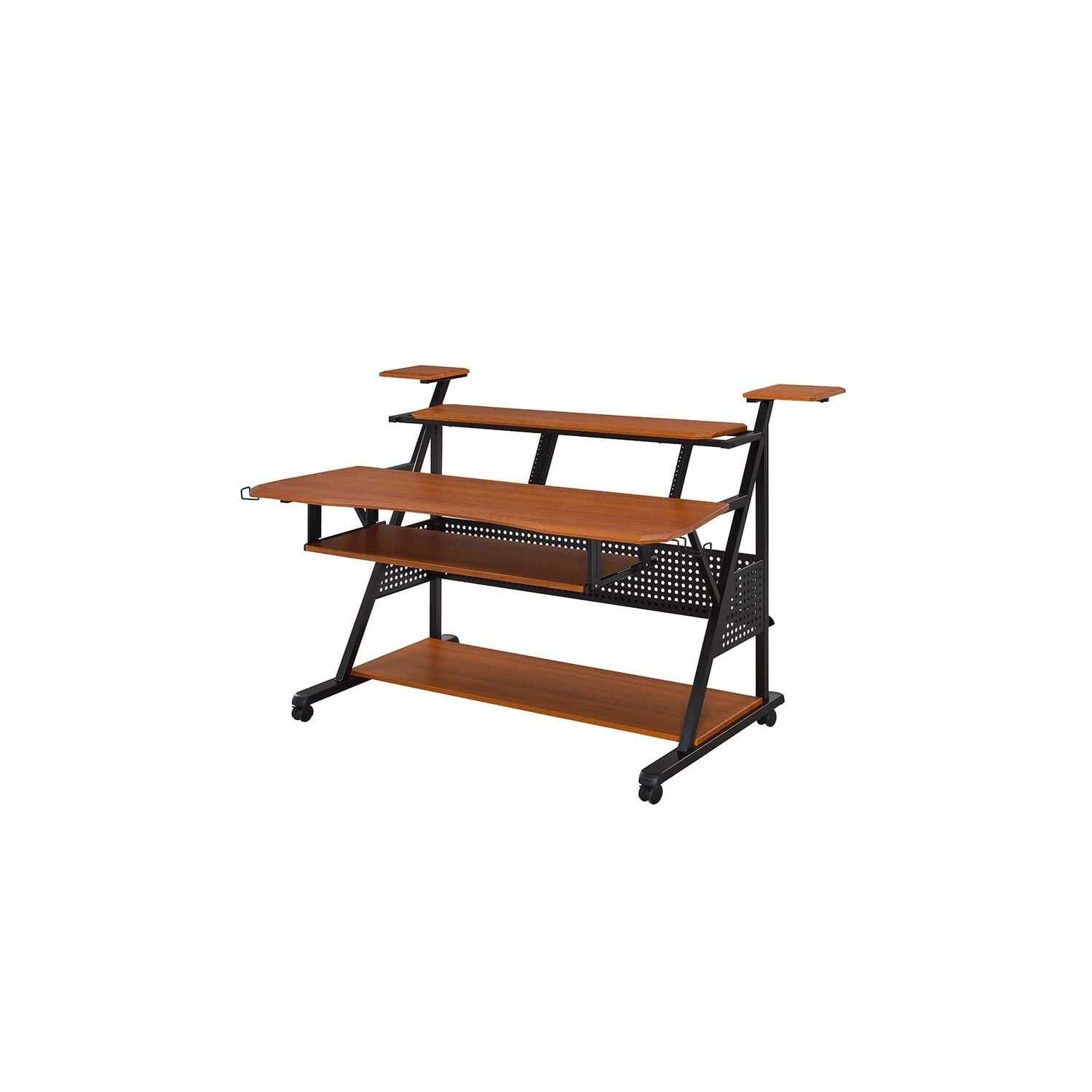 Acme Furniture ACME Willow Music Desk, Cherry & Black Finish - Walmart.com