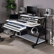 ACME Eleazar Music Recording Studio Desk in Natural Oak - Walmart.com