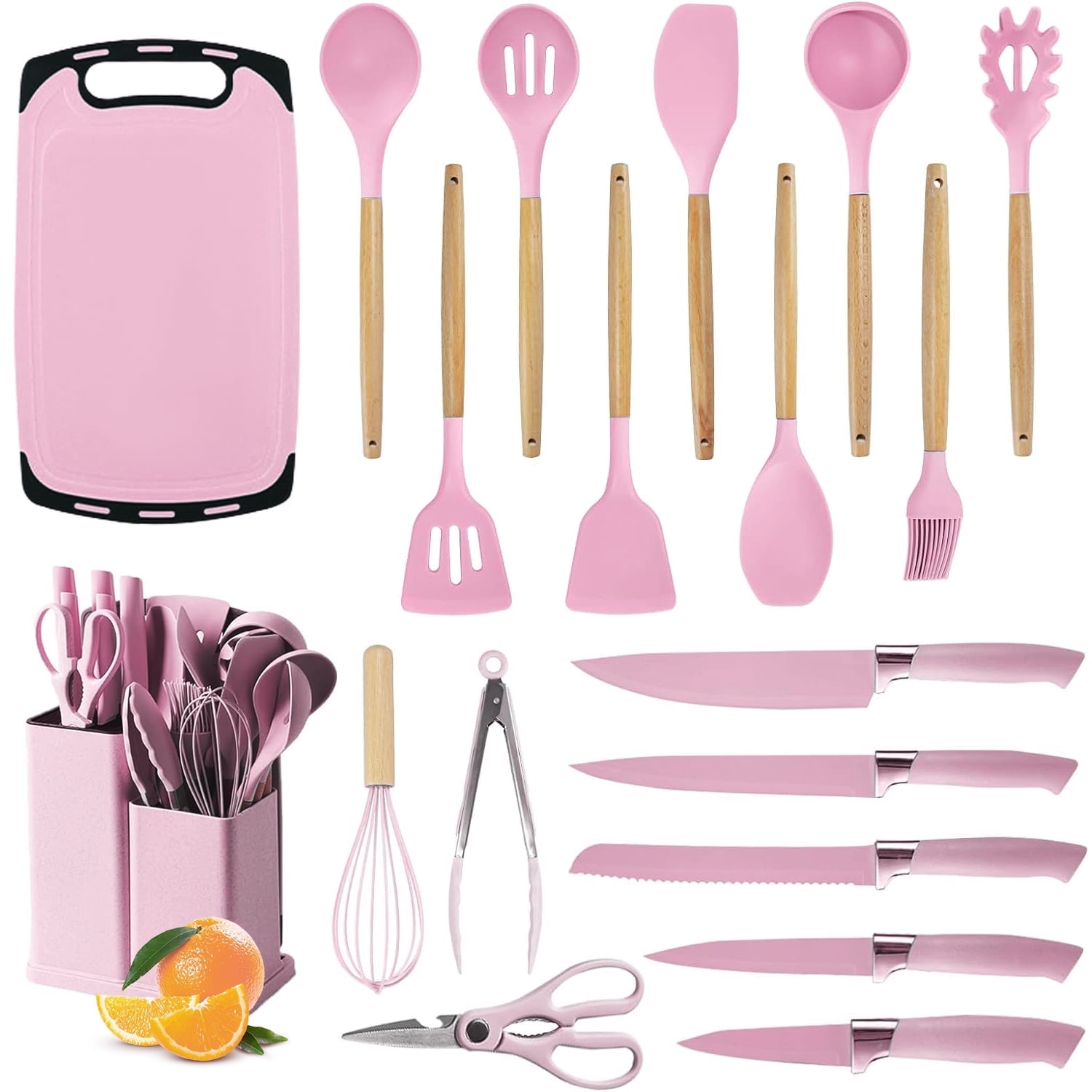 ACMETOP 19 Pieces Kitchen Utensils Set-11 Silicone Cooking Utensils Set ...
