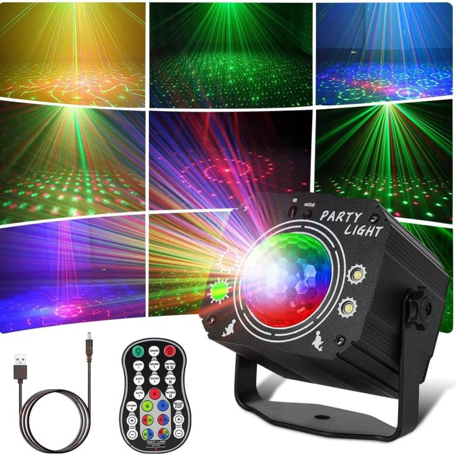 ACMETOP Disco Lights Party Lights, 3 in 1 LED Lighting Effects Strobe ...