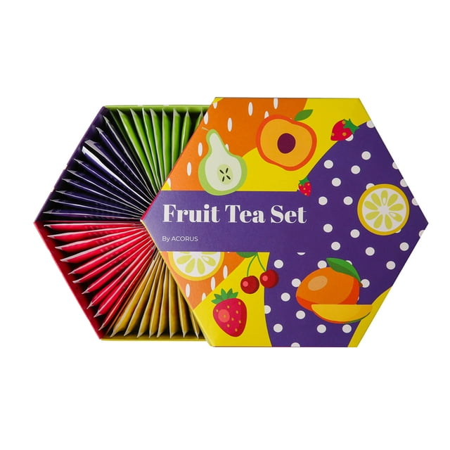 ACORUS Fruit Luxury Tea DEF29 Set - Assorted Fruit and Herbal Teas Box ...