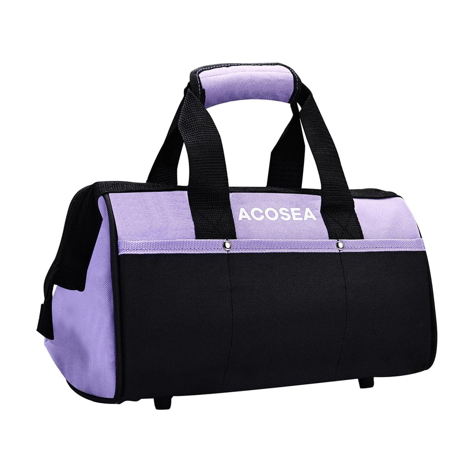 ACOSEA Purple Tool Bag,13 Inch Wide Mouth Open Tool Organizer with 12 ...