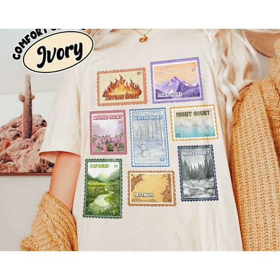 ACOTAR Prythian Stamp , Velaris Night Court Inspired TShirt, Velaris ...