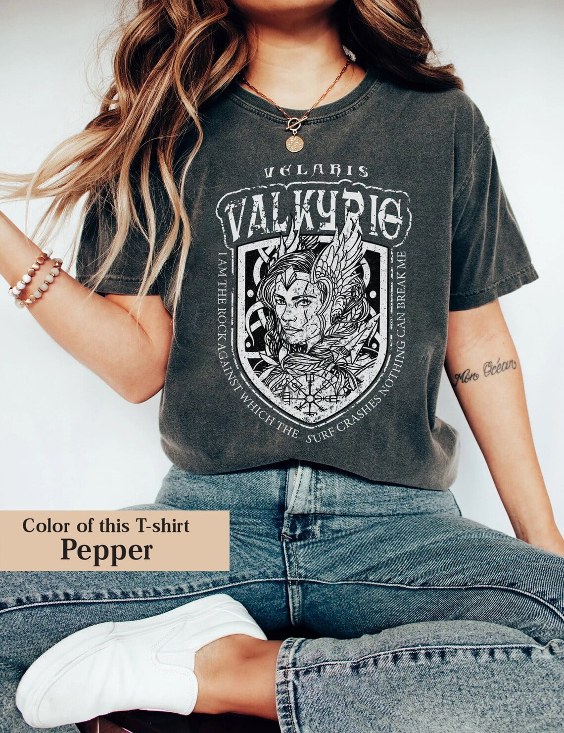 ACOTAR Valkyrie ACOSF Shirt, Nesta Archeron Gwyn Emerie Cassian Azriel ...