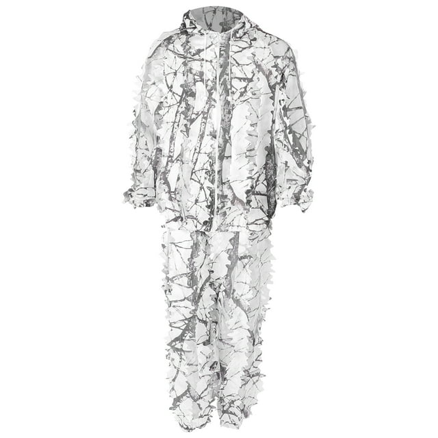 ACOUTO 3D Leafy Snow Ghillie Suit Set, Camouflage Hunting Clothes for Men and Women - Walmart.com