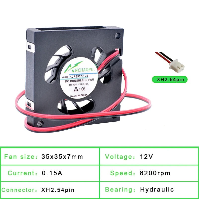 ACP-3507 35x35x7mm 3.5cm 35mm fan DC5V 12V cooling fan cooling ...