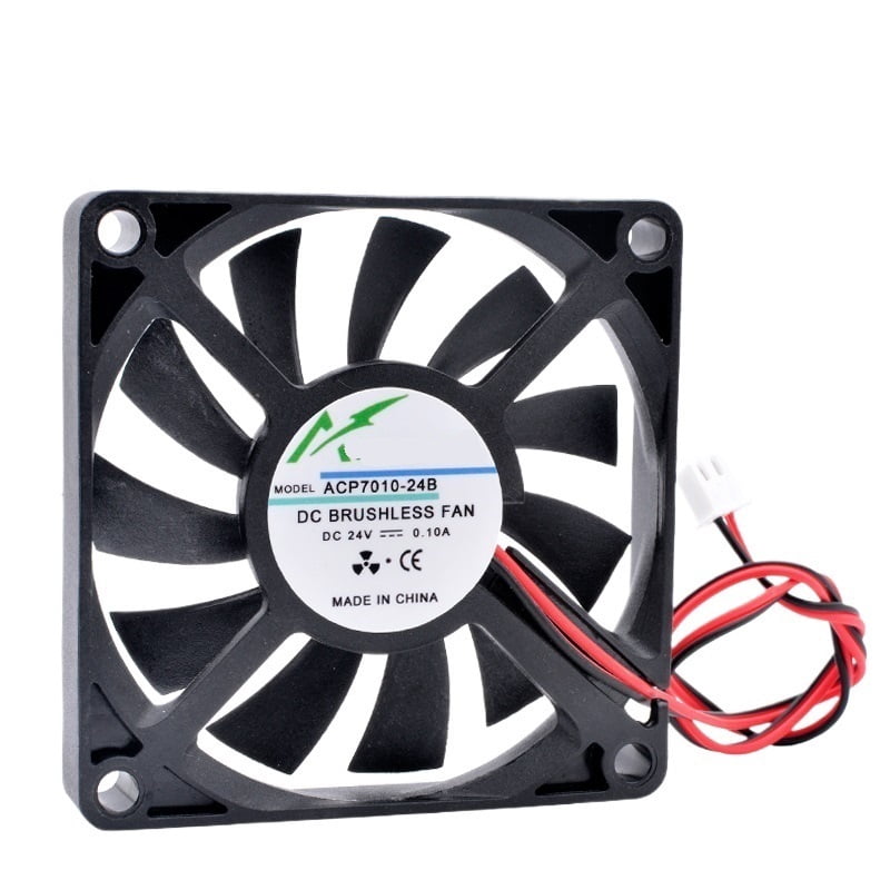 ACP7010 7cm 70mm fan 70x70x10mm DC5V 12V 24V 2pin 2 wires for cooling ...