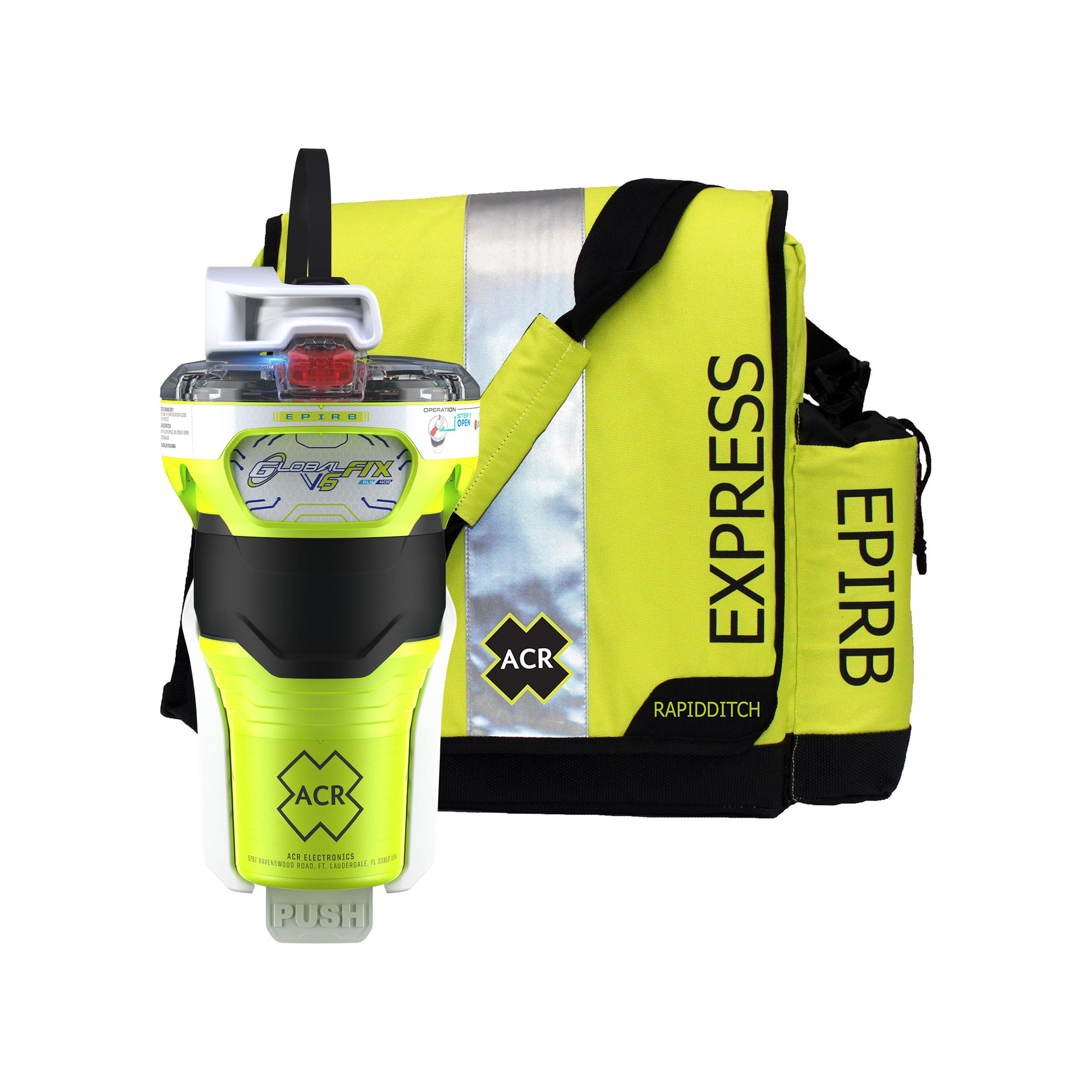 ACR GlobalFix V6 RLS EPIRB with RapidDitch Express Bag - 2343.1 ...