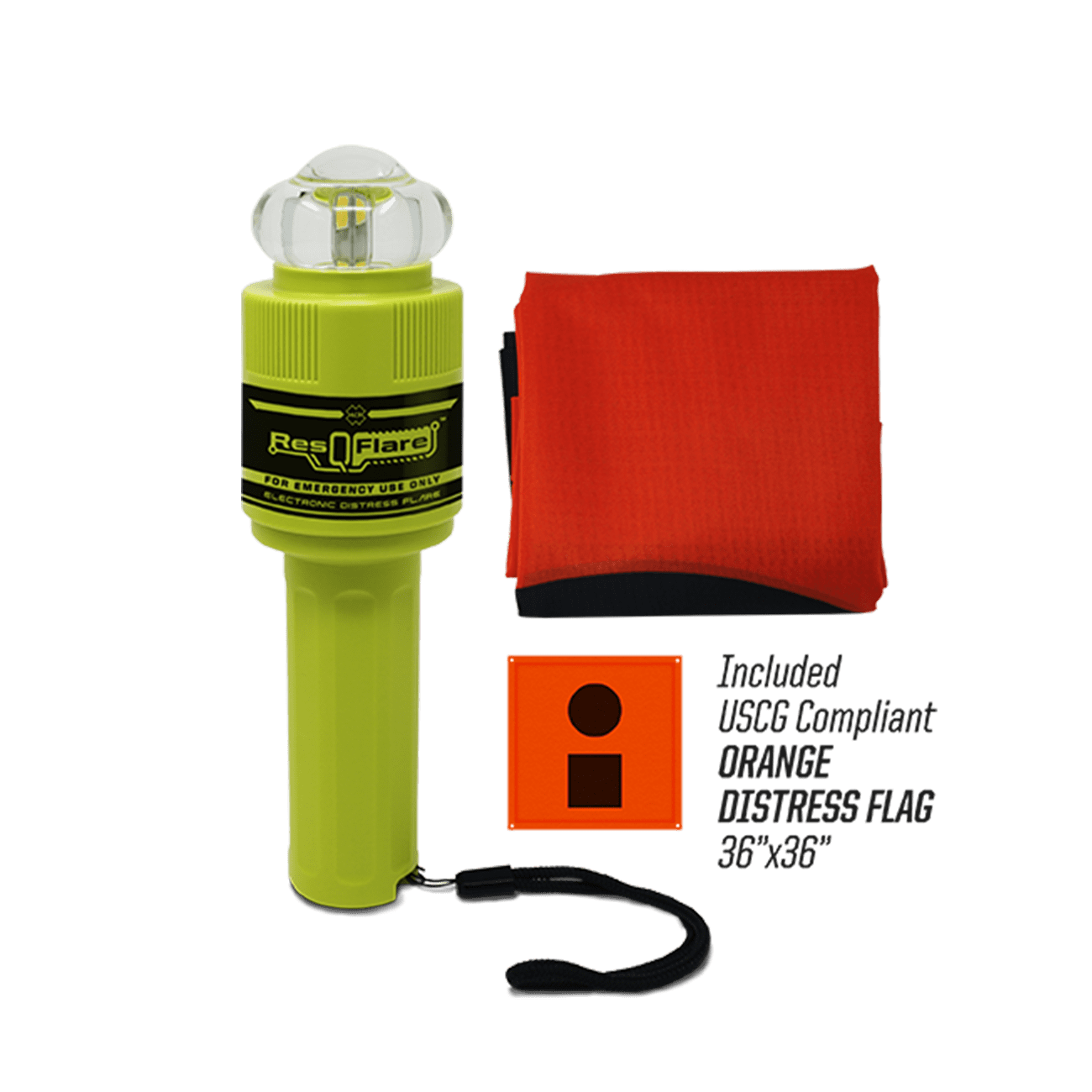ACR ResQFlare Electronic USCG Approved Boat Flare & Distress Flag | 360 ...