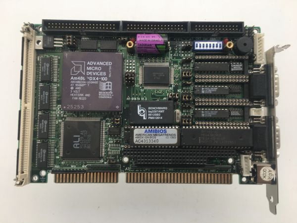 ACROSSER INDUSTRIAL BOARD AR-B1474 V.1.3, ISA,CPU, 8MB RAM, ALI 1429,2 ...