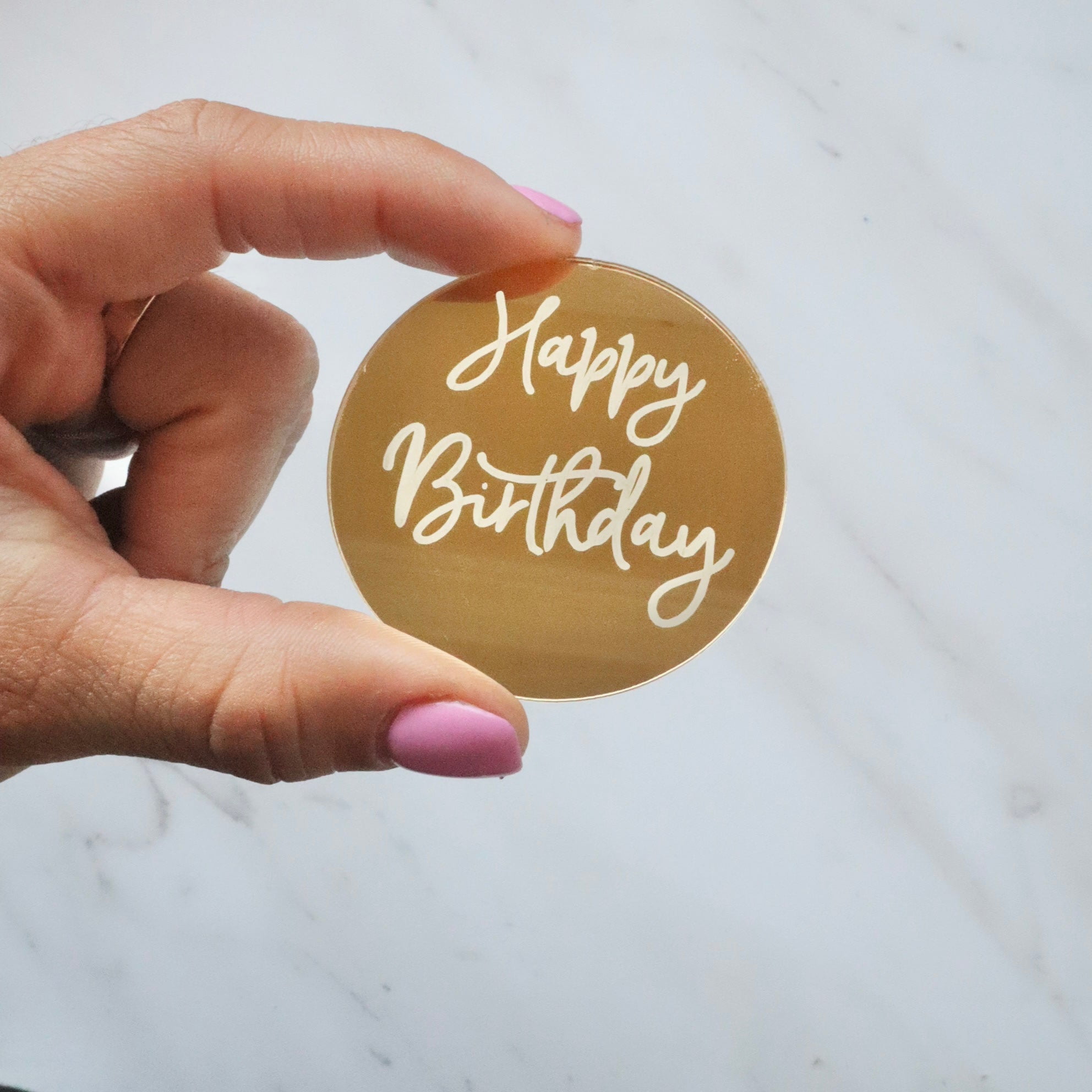 ACRYLIC "HAPPY BIRTHDAY" SIGN (CURSIVE) - Walmart.com