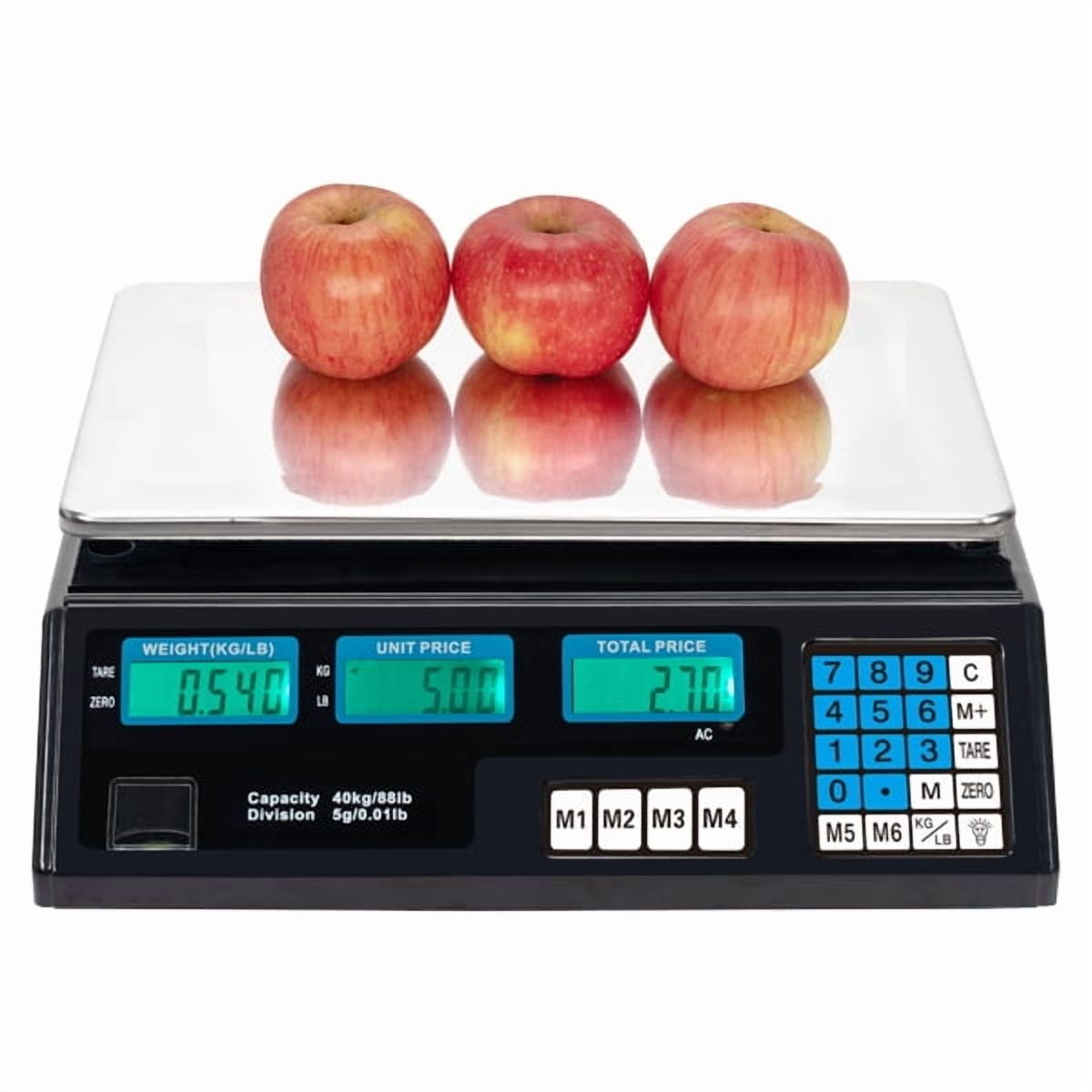 AsterOutdoor ACS-30 Price Computing Scale - 40kg/5g Digital Retail ...