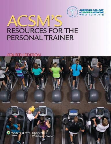 Pre-Owned Acsm's Resources for the Personal Trainer (Hardcover ...