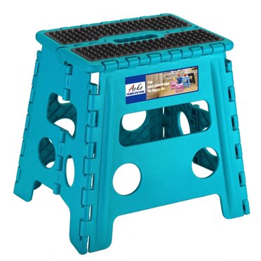 Mainstays One Step Folding Step Stool, Black Plastic - Walmart.com