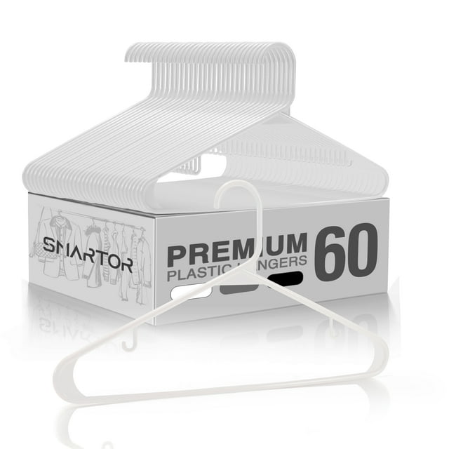 ACSTEP Slim & Durable Plastic Hangers, Adult Clothes Hangers, Space ...