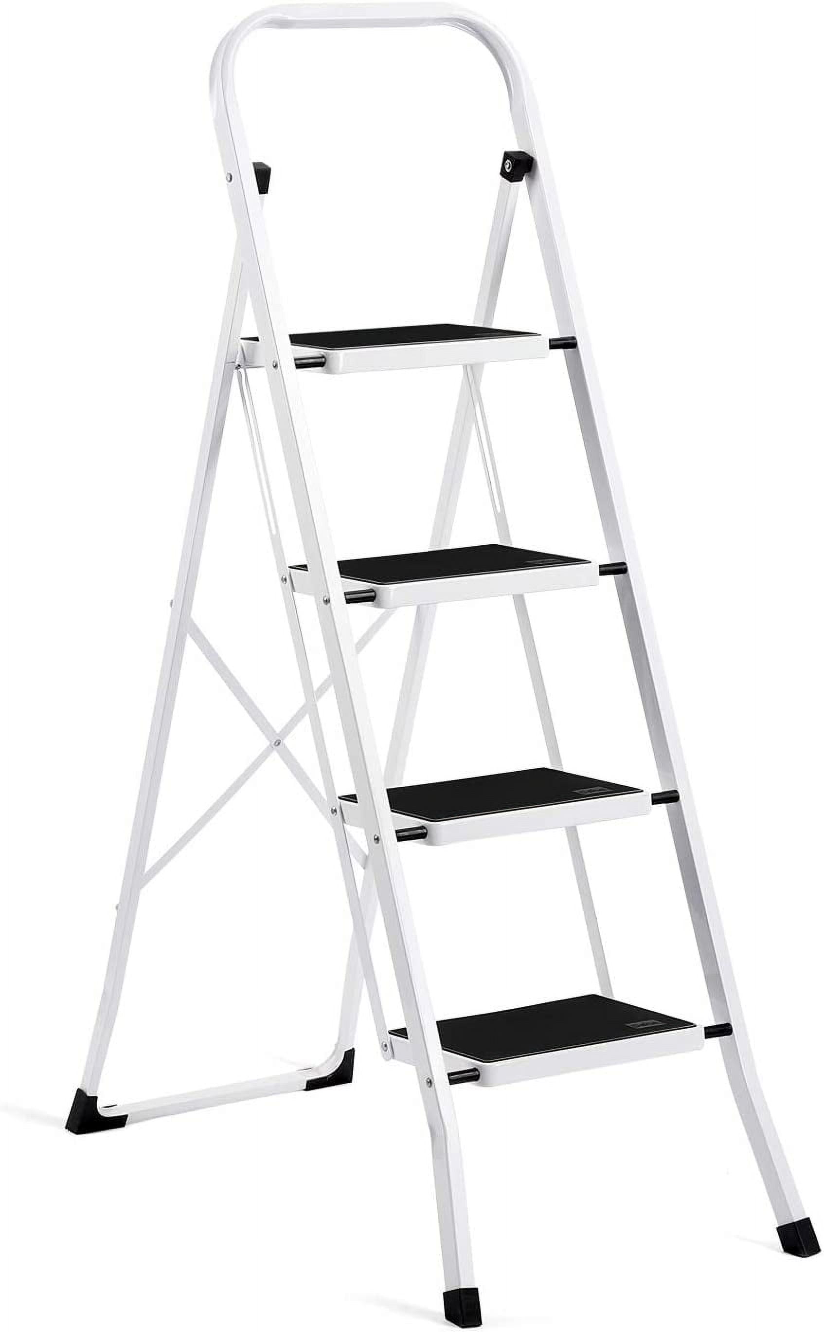 ACSTEP Step Ladder 4 Step Folding Step Stool Foldable for Adults with ...