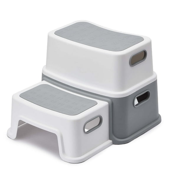 ACSTEP 2-Tier Step Stool, Plastic Step Stool for Bathroom,Toilet Potty ...