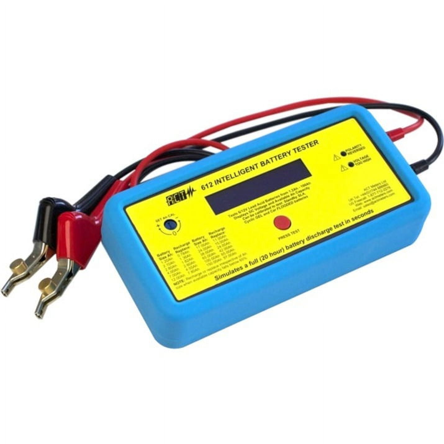 ACT 612 Intelligent Lead-Acid Battery Tester for 6V/12V Batteries ...