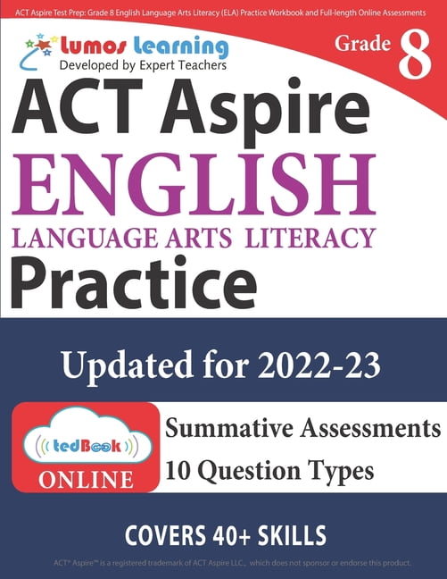 ACT Aspire Test Prep: Grade 8 English Language Arts Literacy (Ela ...