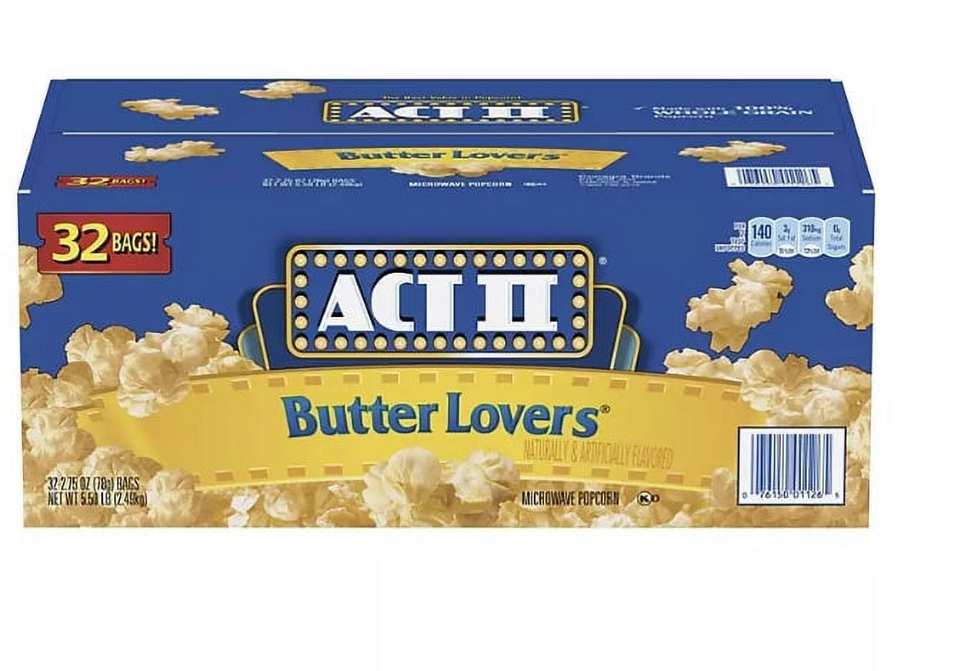 ACT II Butter Lovers Microwave Popcorn (2.75 oz., 32 pk.) - Walmart.com