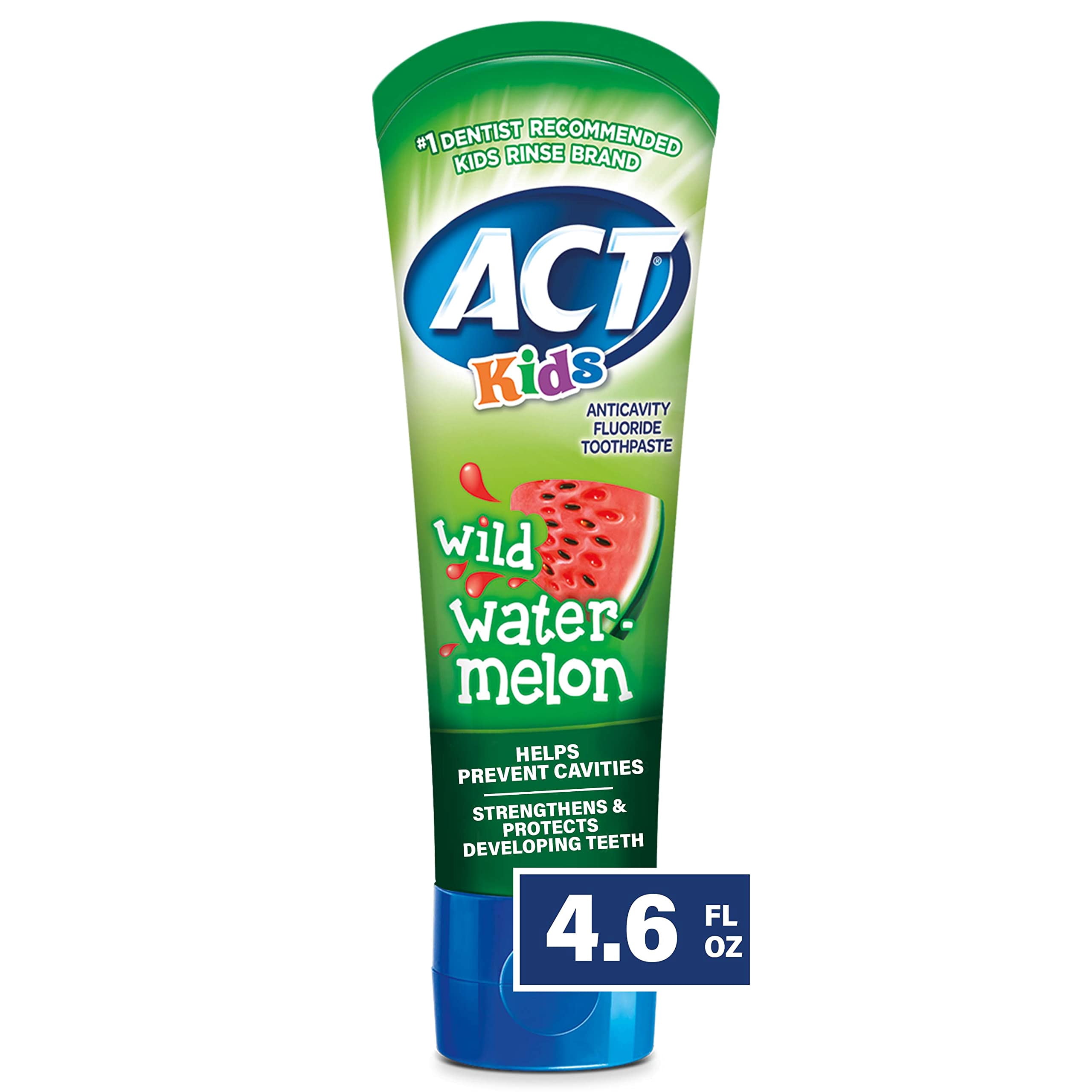 ACT Kids Anticavity Fluoride Toothpaste Wild Watermelon (Pack of 10 ...