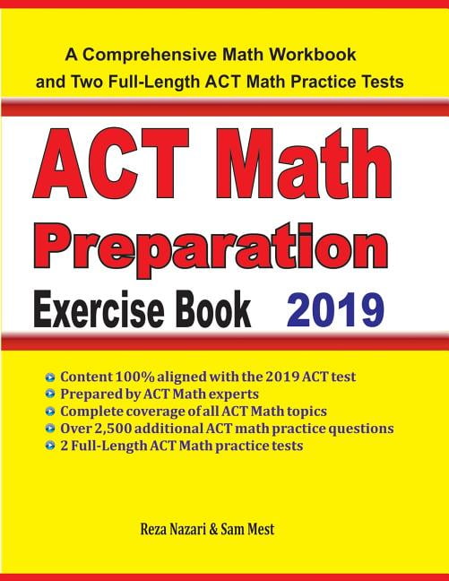ACT Math Preparation Exercise Book: A Comprehensive Math Workbook and ...