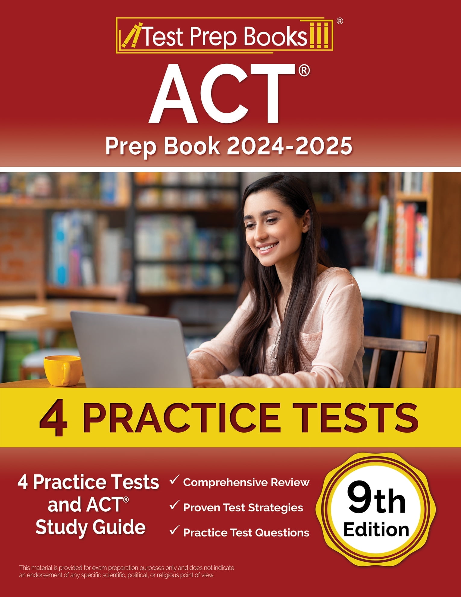 ACT Prep Book 2024-2025: 4 Practice Tests and ACT Study Guide [9th ...