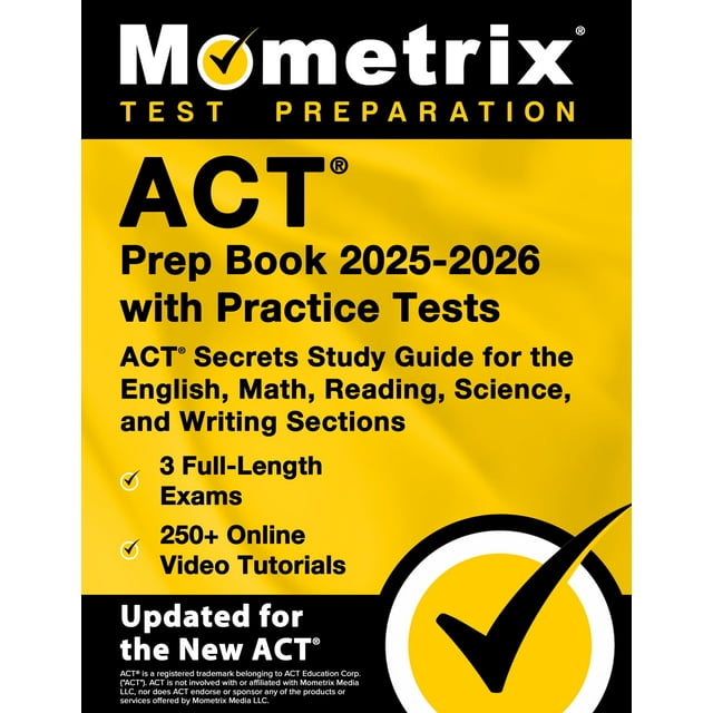 ACT Prep Book 2025-2026 with Practice Tests - ACT Secrets Study Guide ...