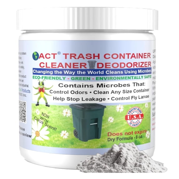 ACT Trash Deodorizer and Cleaner 8oz-Eliminates Odors Controls Garbage ...