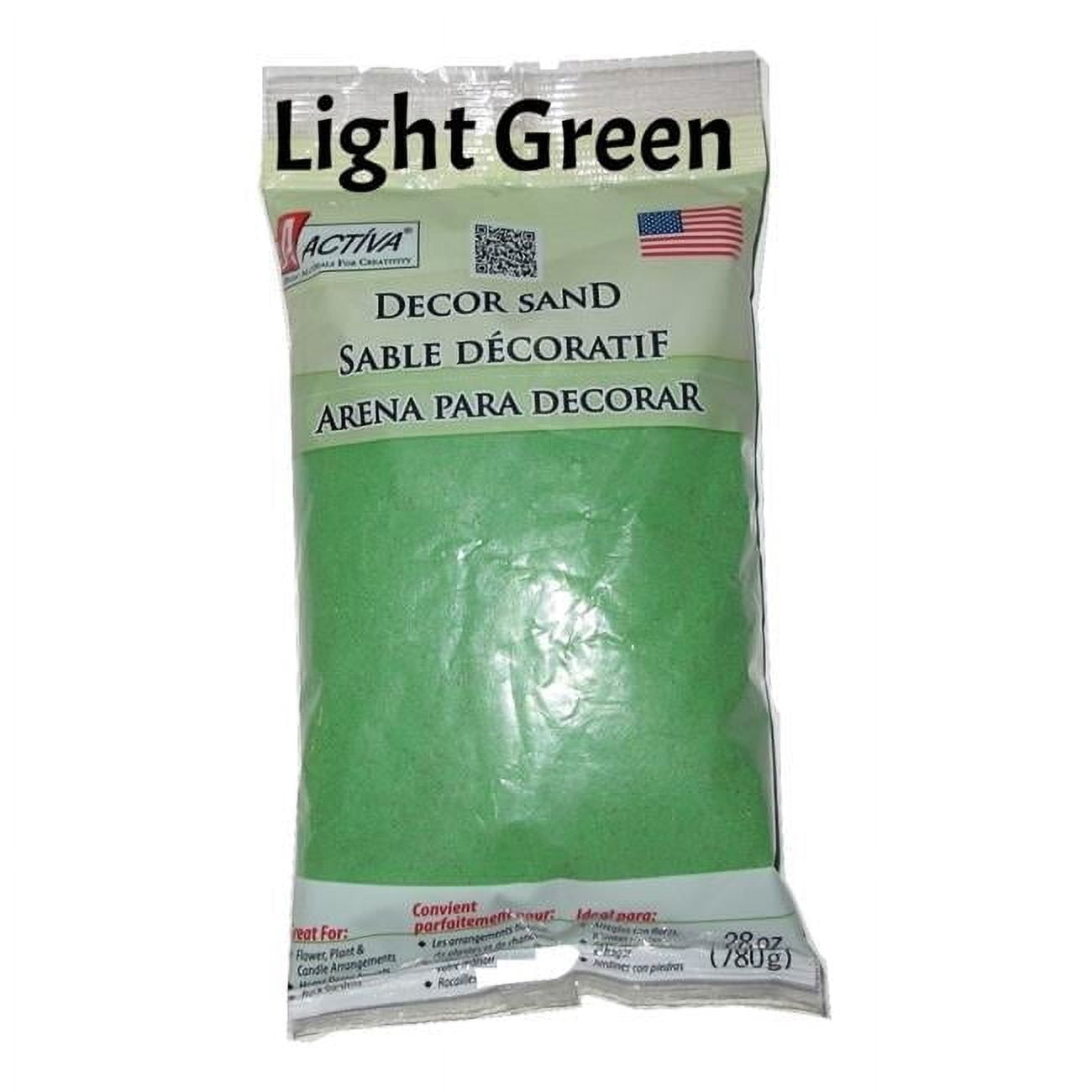 ACTÍVA 28 oz. Bag of Light Green Decor Sand - Decorative Colored Sand ...