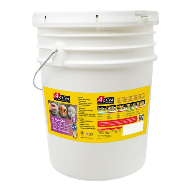ACTÍVA Li-Qua-Che Paper Mache - 5 Gallon Pail - Walmart.com