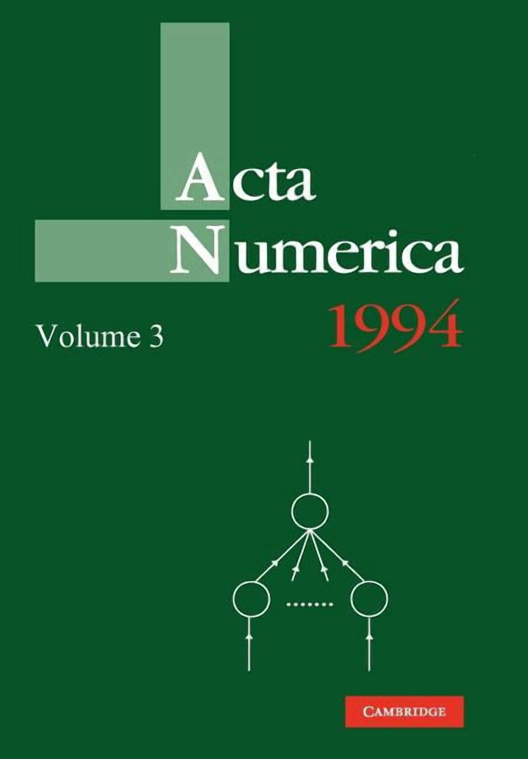 ACTA Numerica ACTA Numerica 1994: Volume 3, Book 3, (Paperback ...
