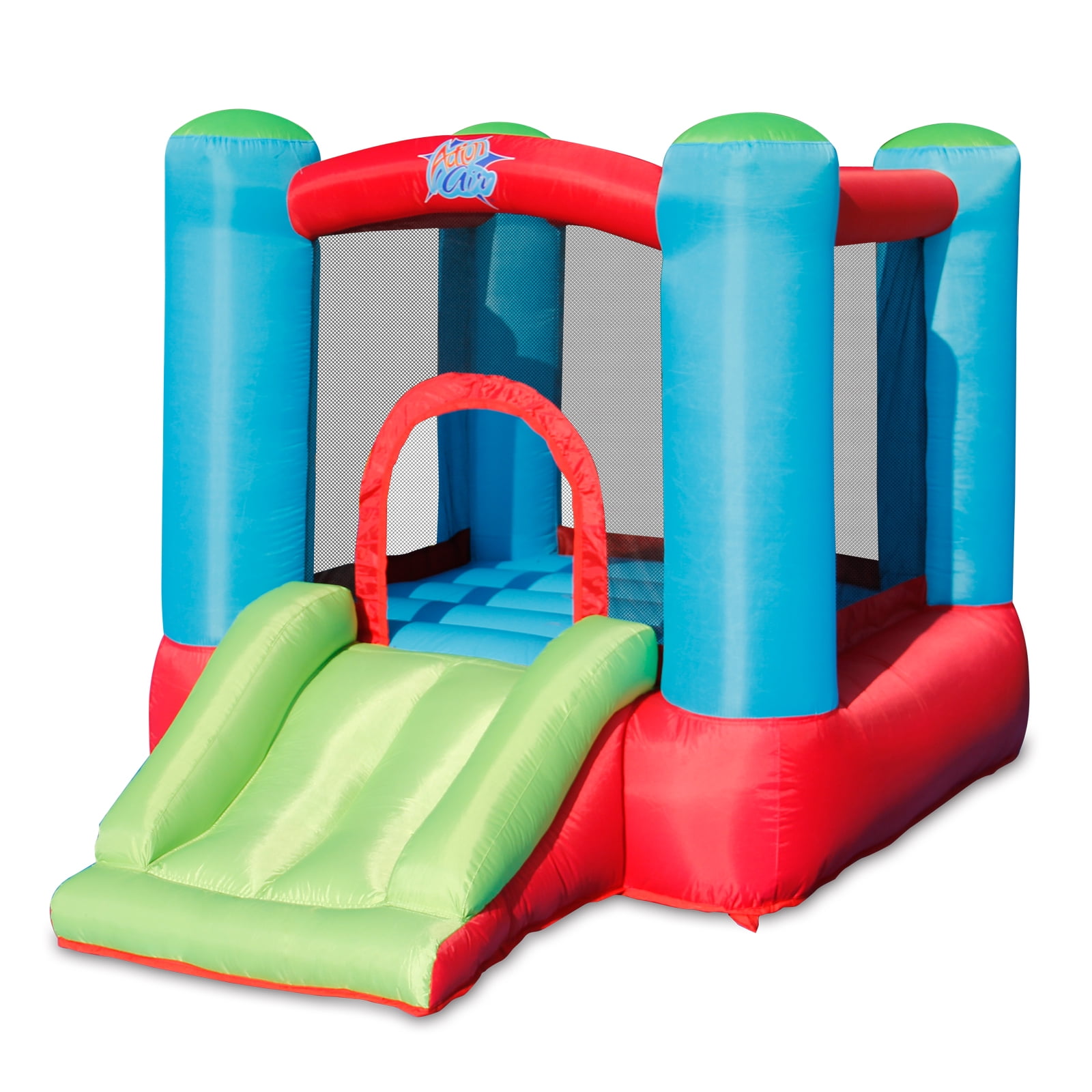 ACTION AIR Inflatable Bounce House, Jumping Castle with Blower for Kids ...