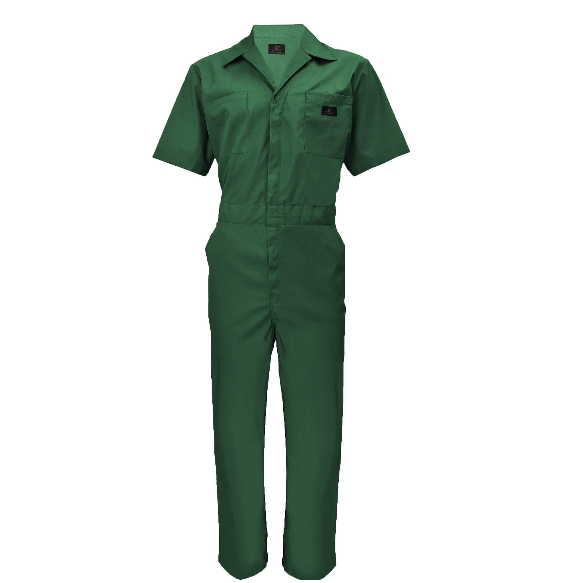 ACTIVE UNIFORMS Coveralls Workwear Men Short Sleeve Coveralls (Hunter ...