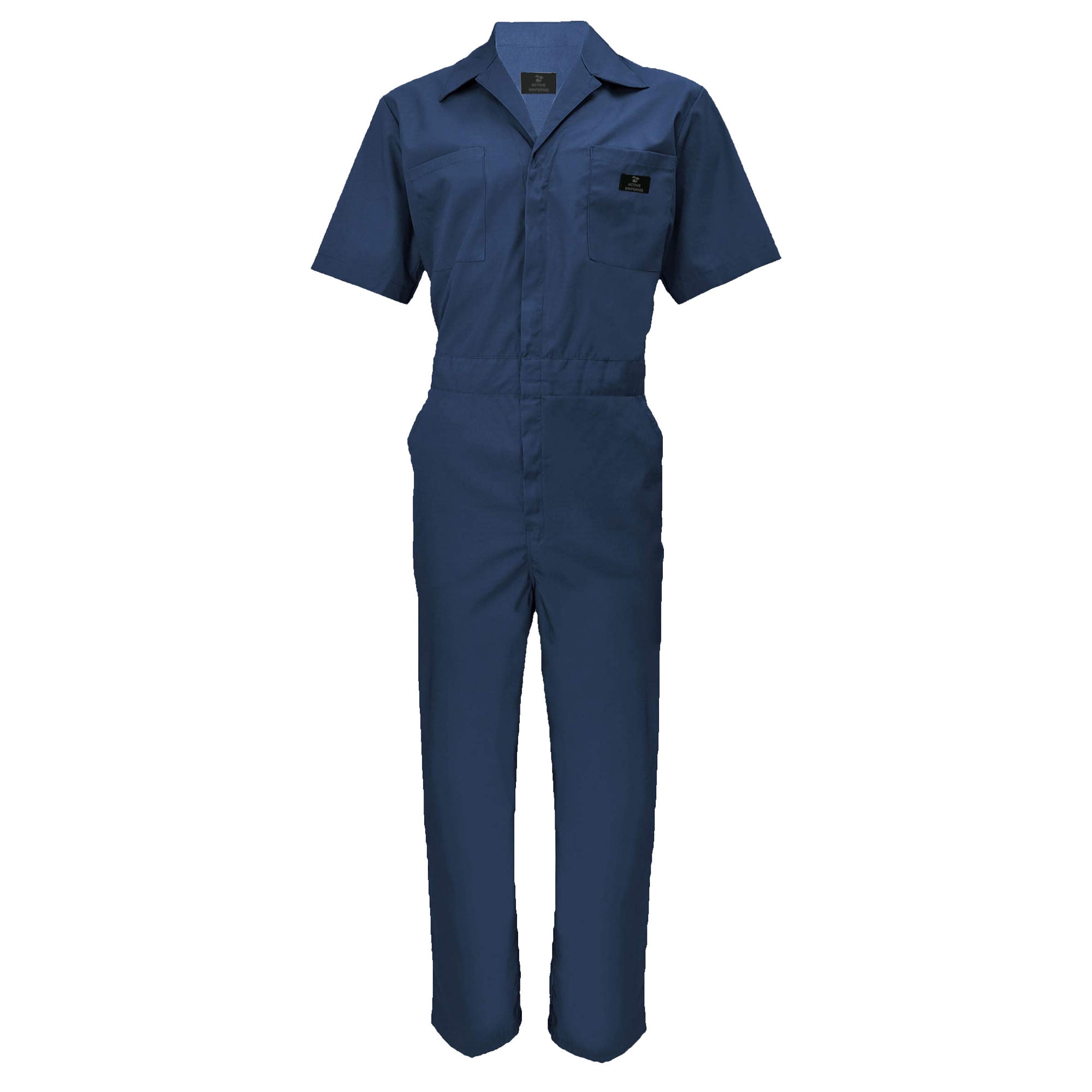 ACTIVE UNIFORMS Coveralls Workwear Men Short Sleeve Coveralls (Navy ...