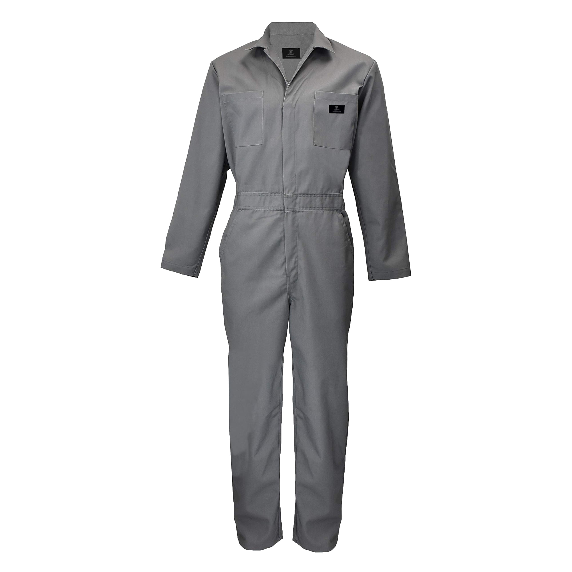 ACTIVE UNIFORMS Overall Workwear Men Long Sleeve Coveralls (Gray ...