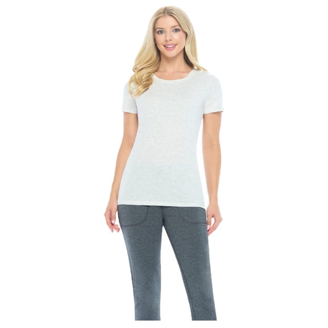 ACTIVE UNIFORMS SCRUBS Women's Short Sleeve Round-Neck T-Shirt Under ...