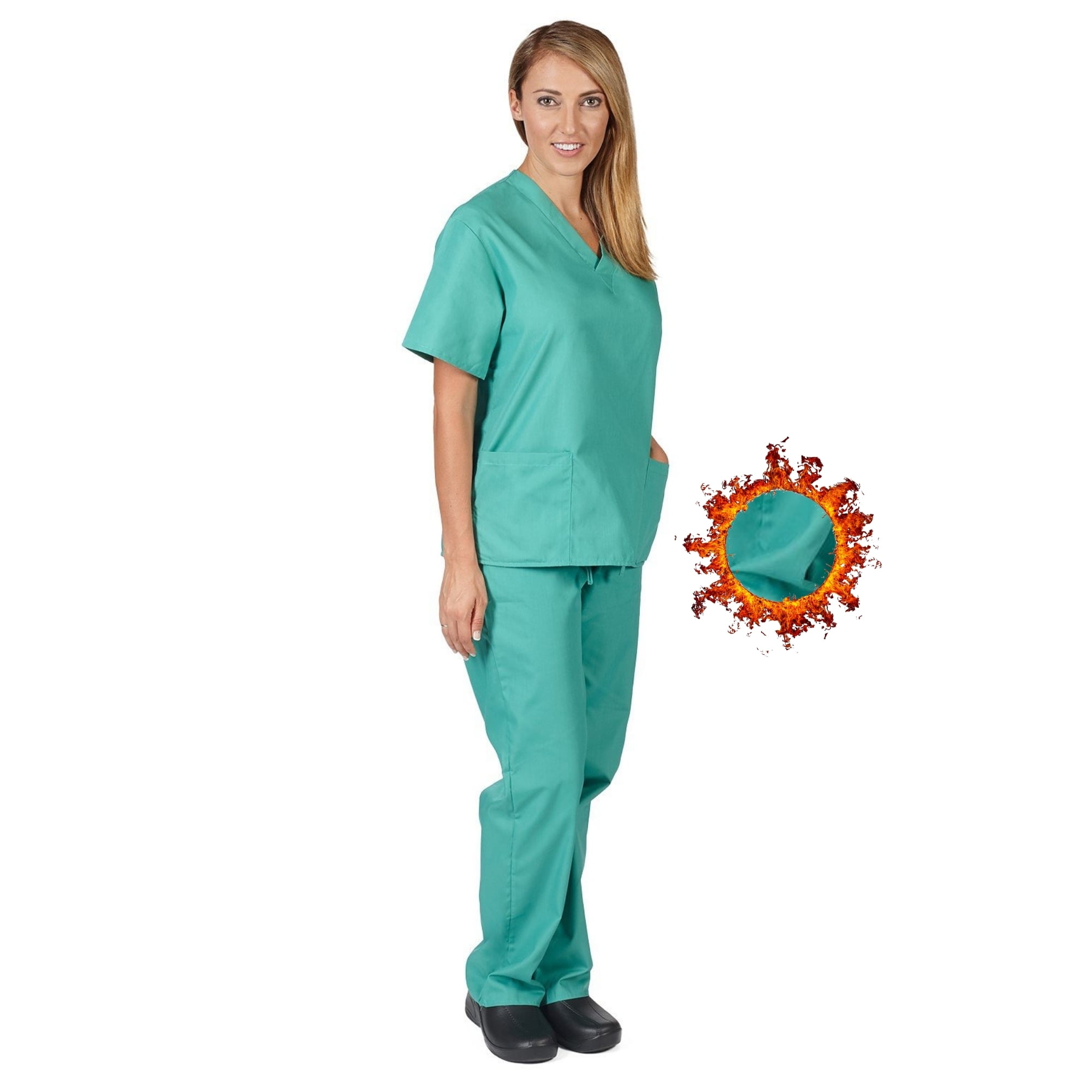 ACTIVE UNIFORMS Unisex Scrub Sets, Scrub Top and Pants. Run Large ...