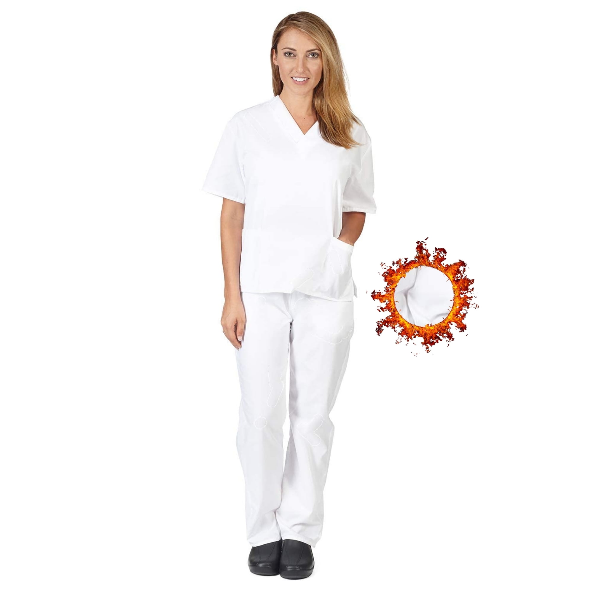 ACTIVE UNIFORMS Unisex Scrub Sets, Scrub Top and Pants. Run Large ...