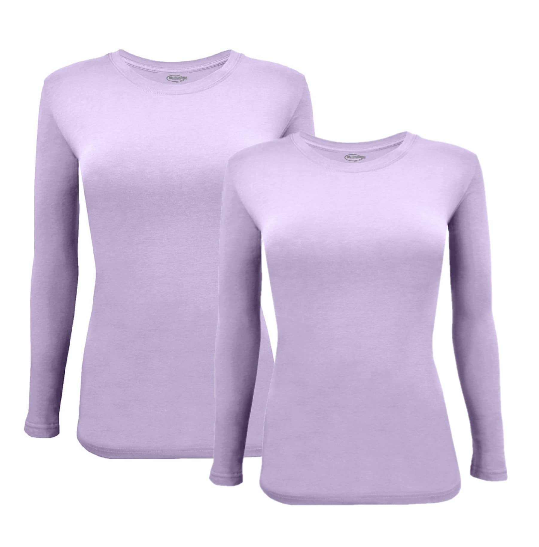ACTIVE UNIFORMS Women's Under Scrub Tee Crew Neck Long Sleeve T-Shirt 3 ...