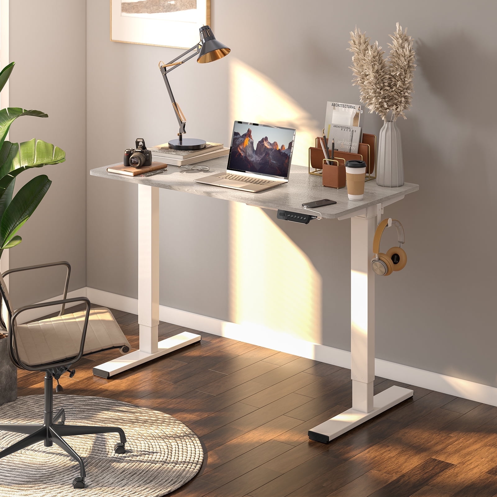 "ACTIVESIT Electric Height Adjustable 40""X24"" Standing Desk with ...