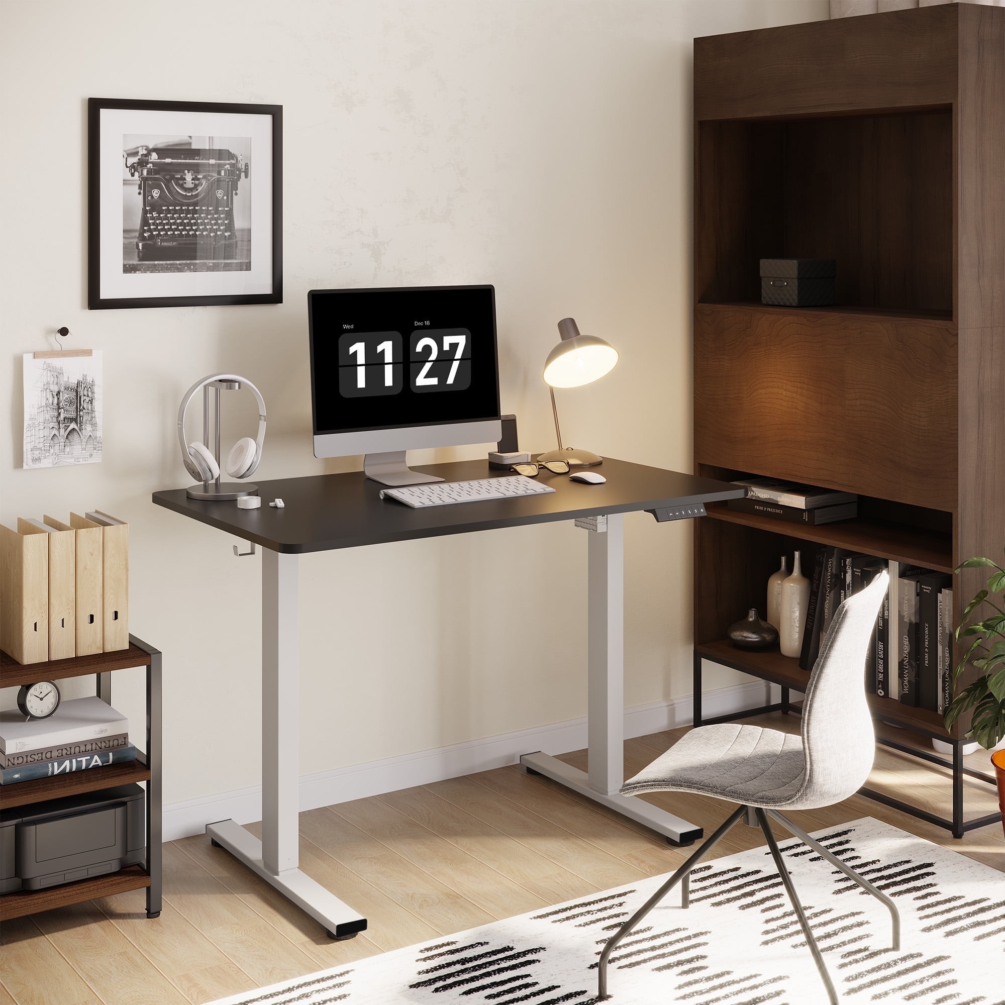 ACTIVESIT 40"x24" Home Office Height Adjustable Standing Desk with ...