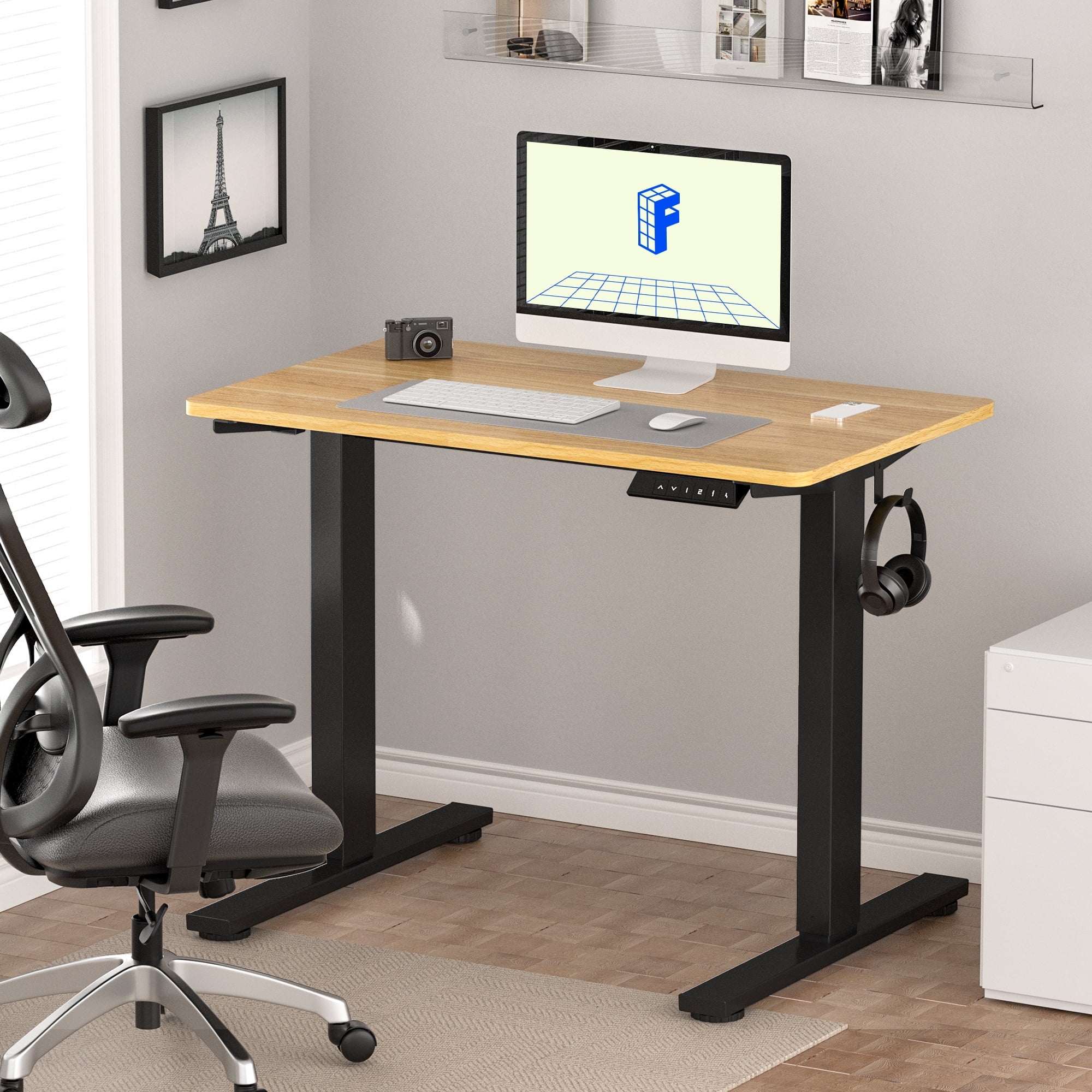 ACTIVESIT Electric Height Adjustable 40"x24" Standing Desk with Quick ...