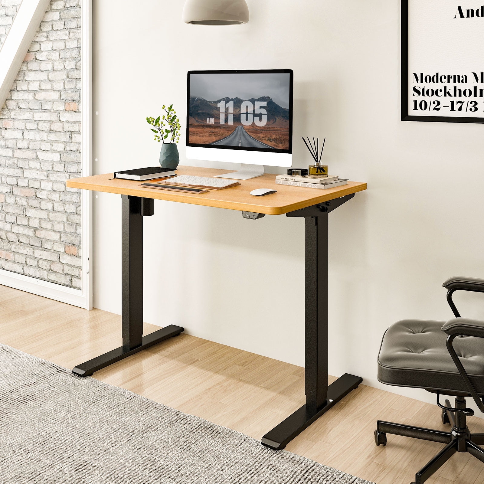 ACTIVESIT 40"x24" Home Office Electric Height Adjustable Standing Desk ...